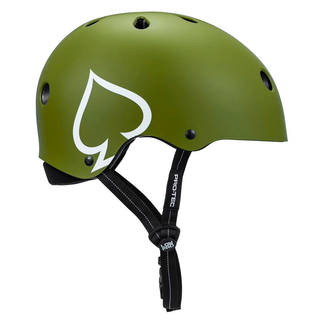 LOW PRO Certified Helmet - Matte Army Green | Pro-Tec Helmets